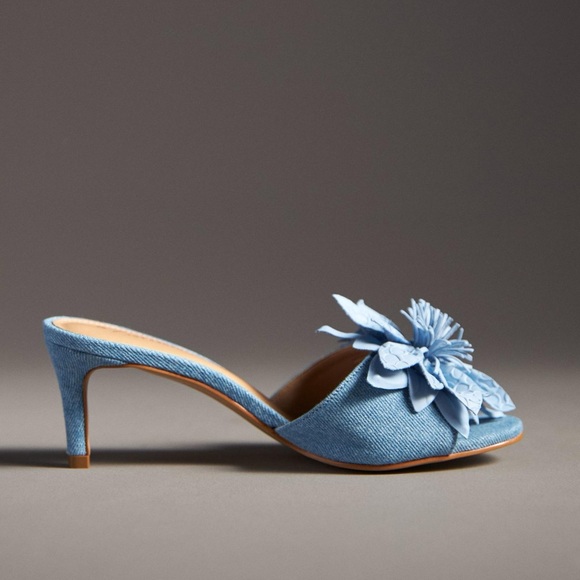 Anthropologie | Shoes | Anthropologie 3d Floral Kitten Heels | Poshmark